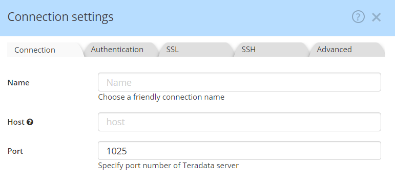 Connect to a Teradata instance